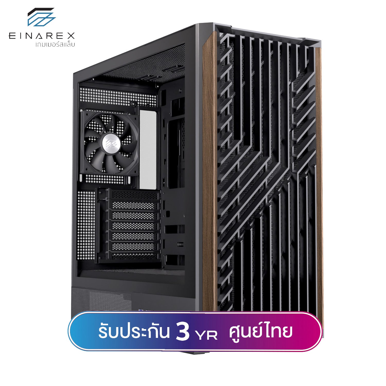 เคสคอมพิวเตอร์ Einarex Pulse P800 Core Wooden Design Airflow ATX Gamin – Gamers Lab TH