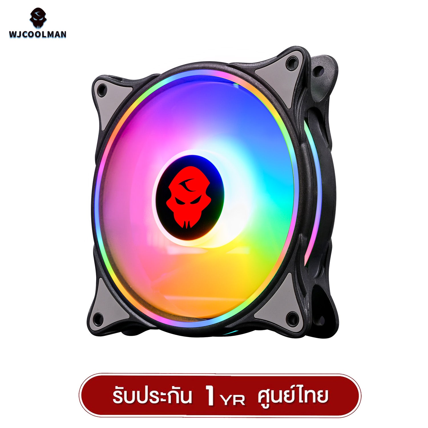 WJCOOLMAN Neon Static RGB 12cm Cooling Fan – Gamers Lab TH
