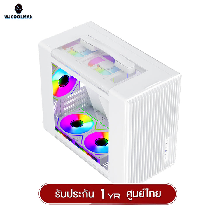 WJCOOLMAN ALPHA M-ATX Tempered Glass Gaming Case (No Fan) – Gamers Lab TH