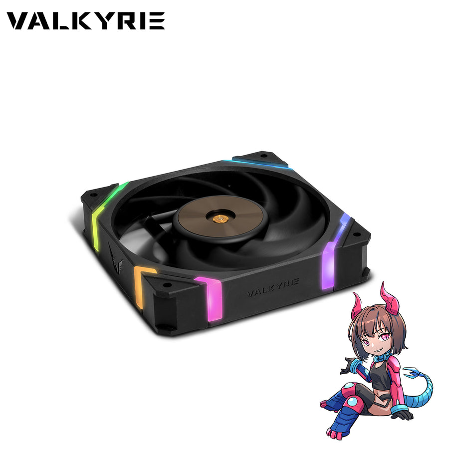 Valkyrie X12 Black S-RGB 12cm Cooling Fan 80CFM 3.14mmH2O – Gamers Lab TH