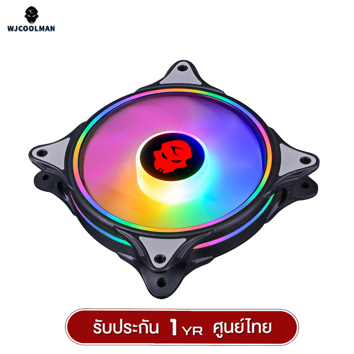 WJCOOLMAN Neon Static RGB 12cm Cooling Fan – Gamers Lab TH