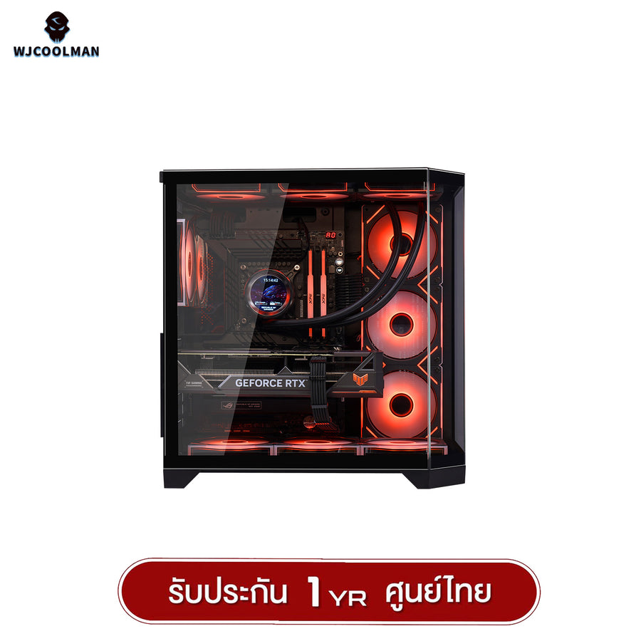 WJCOOLMAN Dreamer Plus Panorama ATX Tempered Glass Gaming Case (No Fan ...