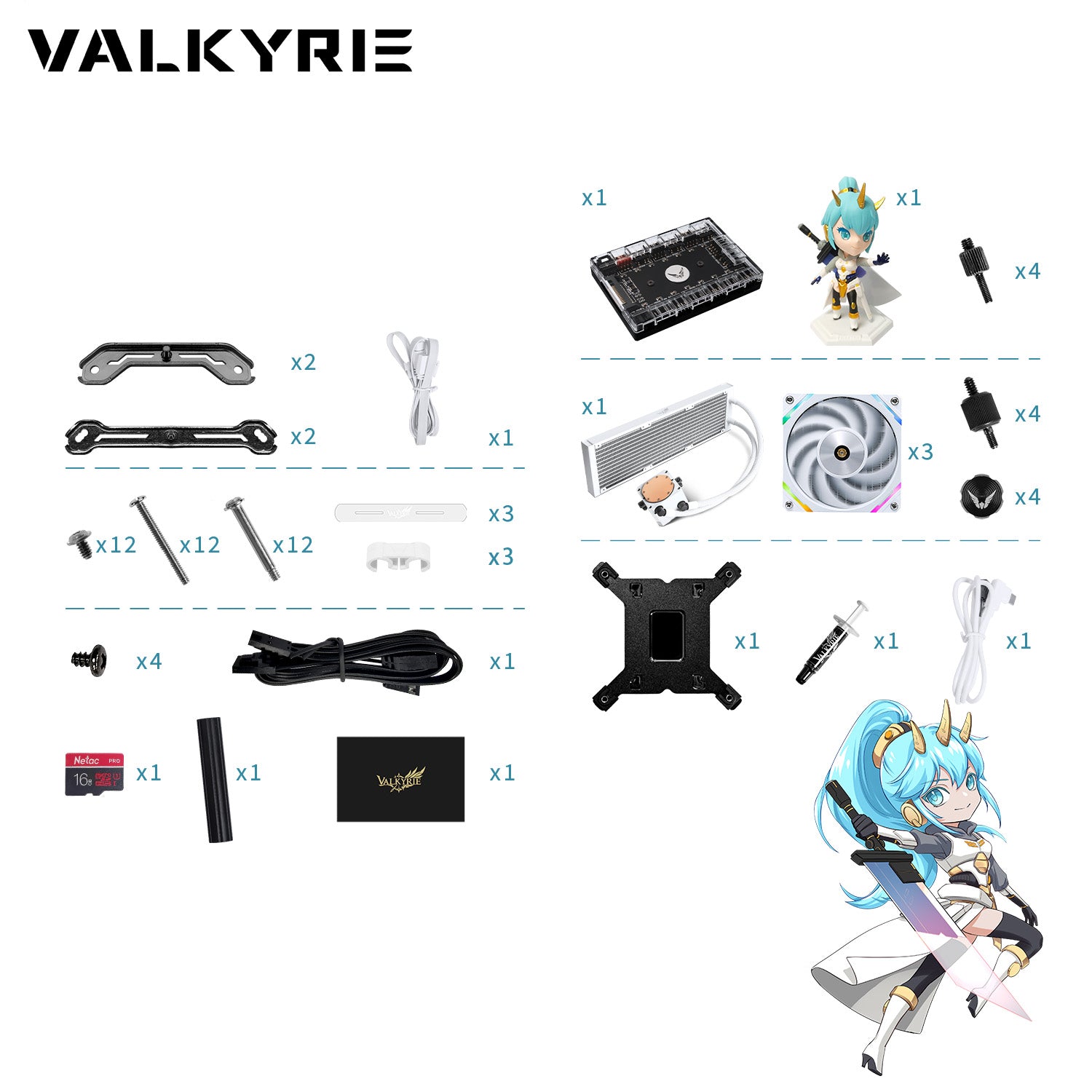 Valkyrie E360 Valkyrie LED Screen Liquid Cooling – Gamers Lab TH