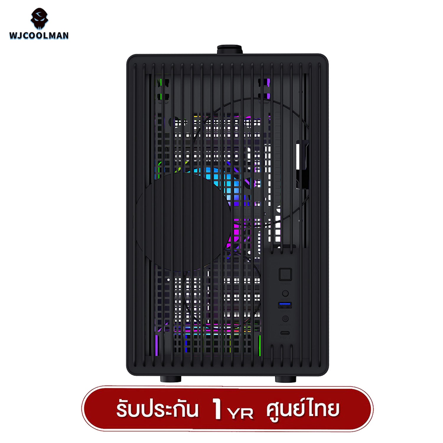 WJCOOLMAN ALPHA M-ATX Tempered Glass Gaming Case (No Fan) – Gamers Lab TH