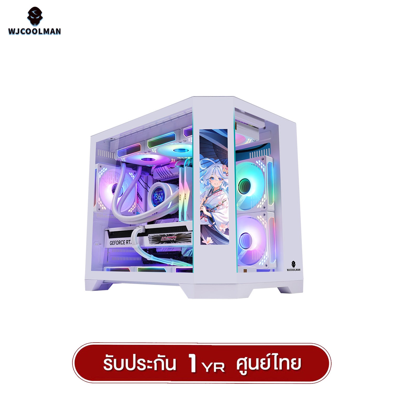 เคสคอมพิวเตอร์ WJCOOLMAN Dreamer LCD (No Fan)(AIO 360) M-ATX Panorama ...