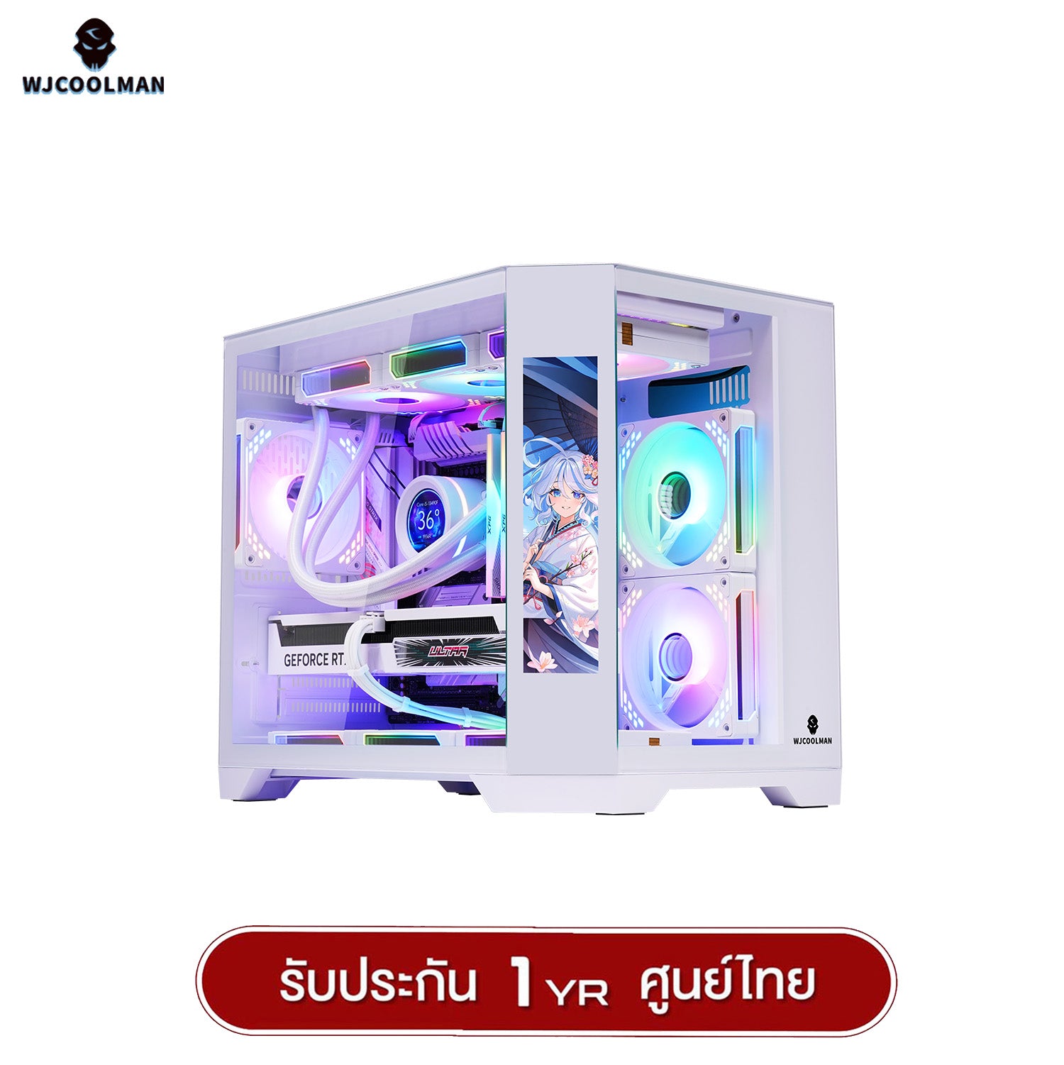 เคสคอมพิวเตอร์ WJCOOLMAN Dreamer LCD (No Fan)(AIO 360) M-ATX Panorama ...