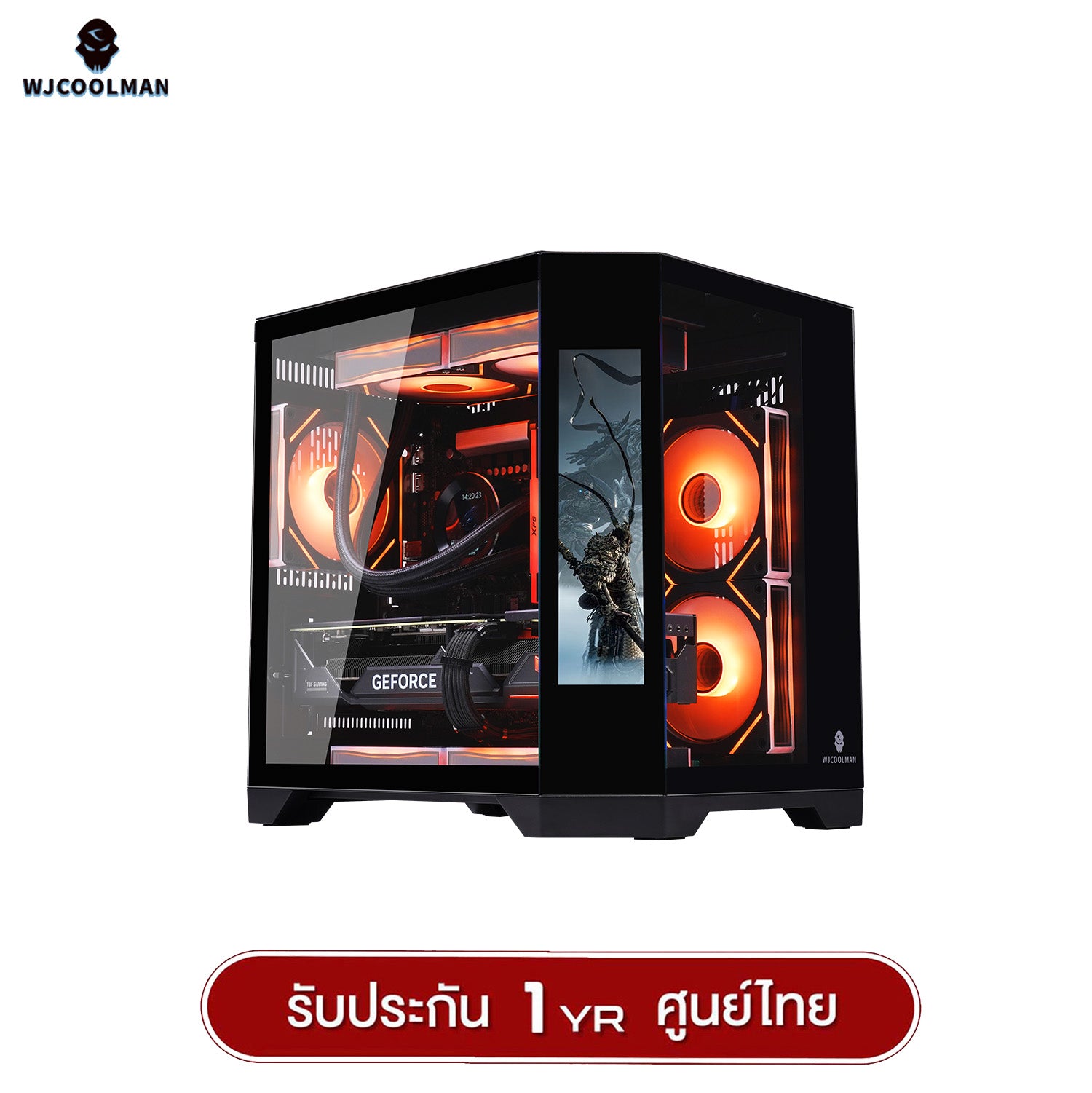 เคสคอมพิวเตอร์ WJCOOLMAN Dreamer LCD Mini (No Fan)(AIO240) M-ATX Panor ...