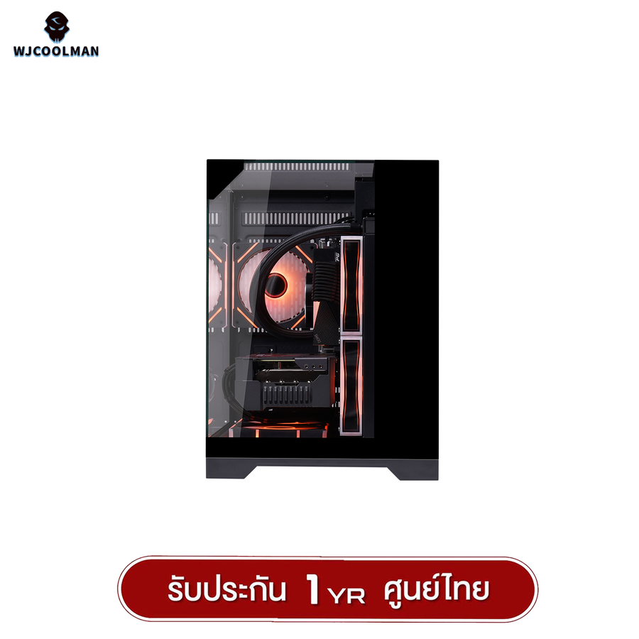 WJCOOLMAN RECKON Mini m-ATX Tempered Glass Gaming Case (No Fan)(AIO240 ...