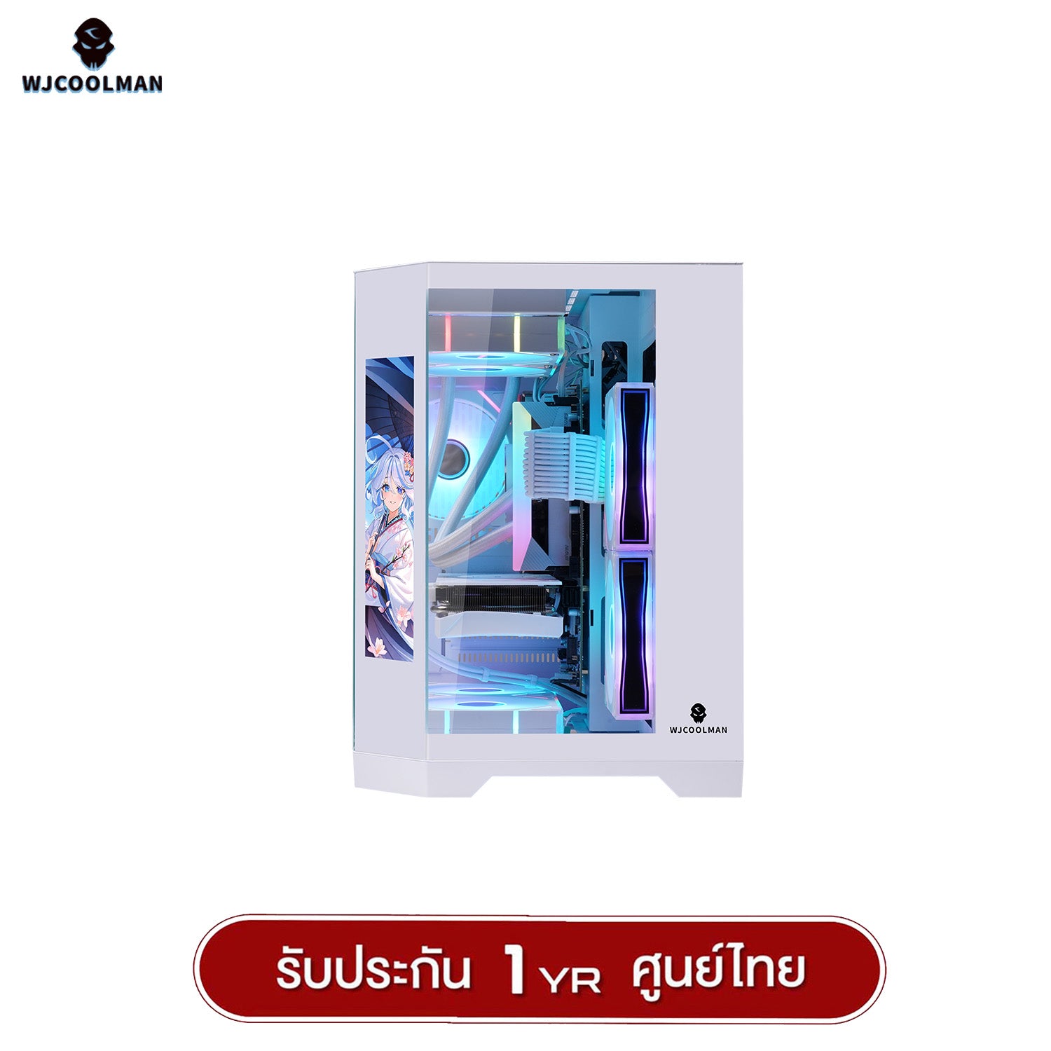 เคสคอมพิวเตอร์ WJCOOLMAN Dreamer LCD Mini (No Fan)(AIO240) M-ATX Panor ...
