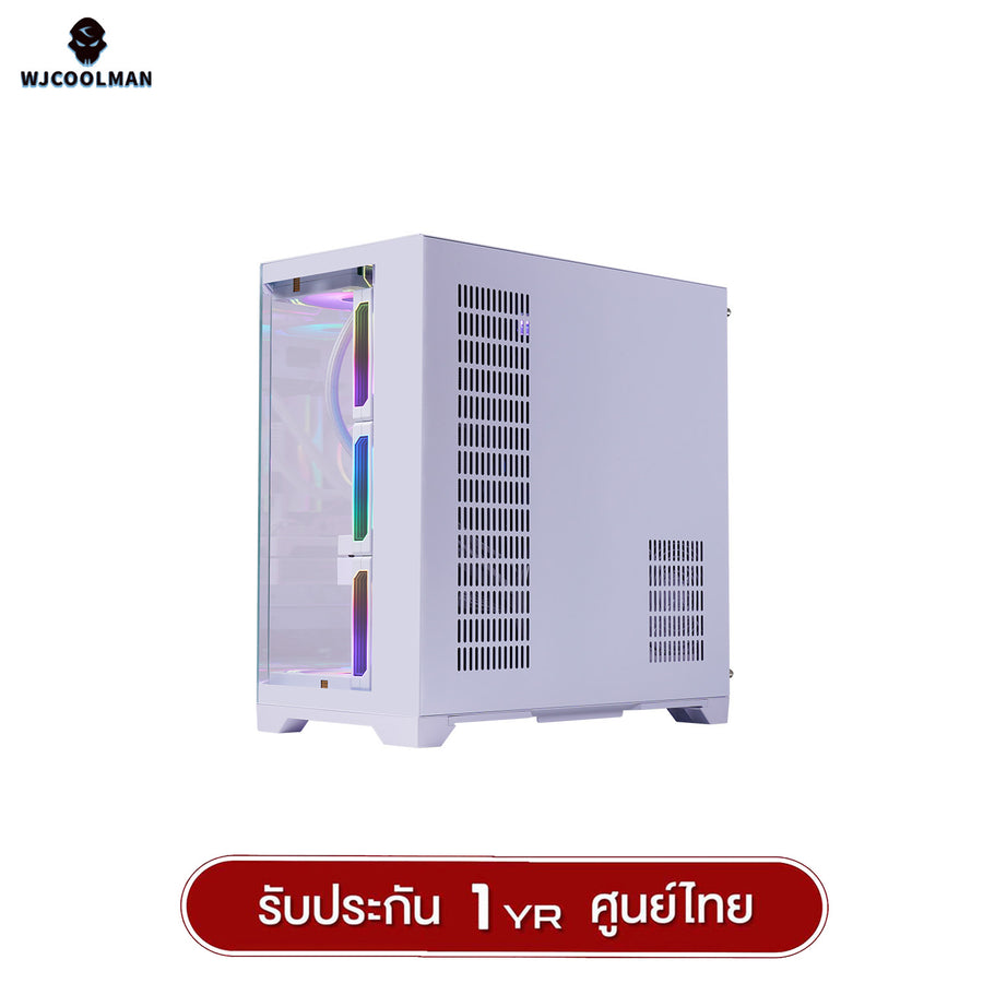 WJCOOLMAN Dreamer Plus Panorama ATX Tempered Glass Gaming Case (No Fan ...