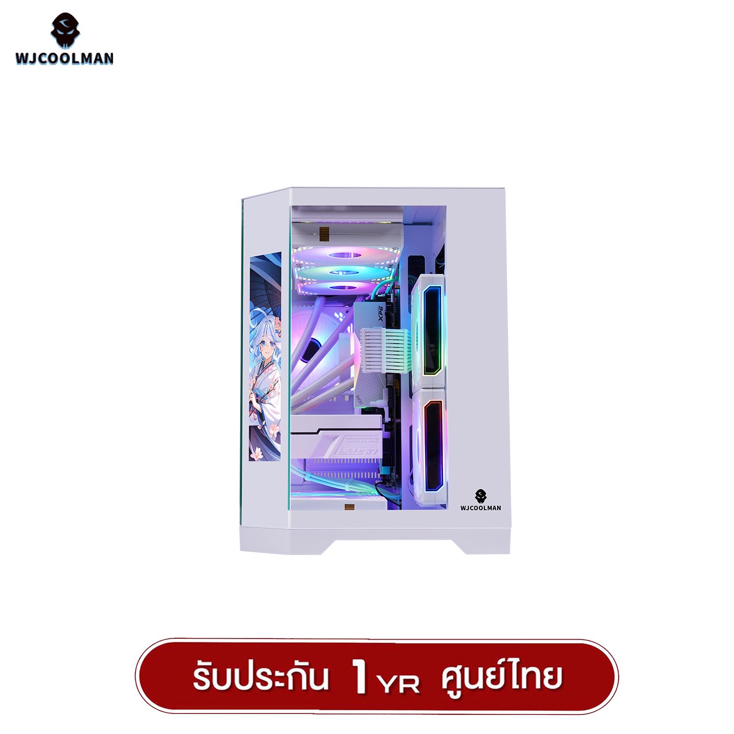 เคสคอมพิวเตอร์ WJCOOLMAN Dreamer LCD (No Fan)(AIO 360) M-ATX Panorama ...