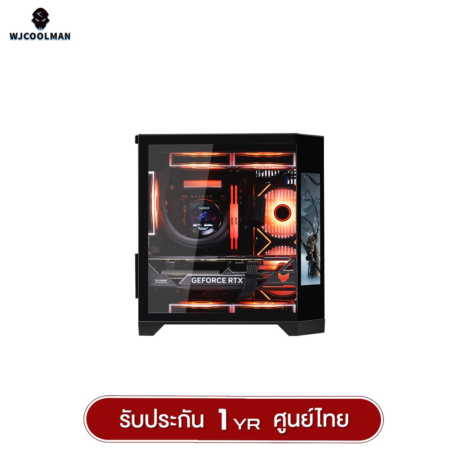 เคสคอมพิวเตอร์ WJCOOLMAN Dreamer LCD Mini (No Fan)(AIO240) M-ATX Panor ...